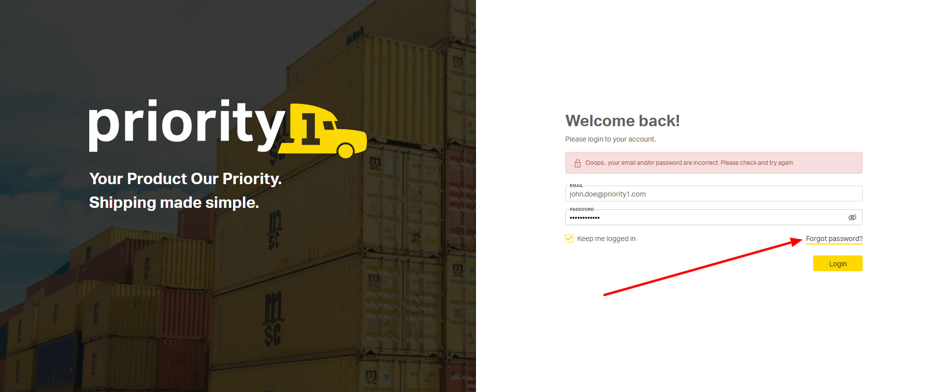Reset Cabo Password – Priority1