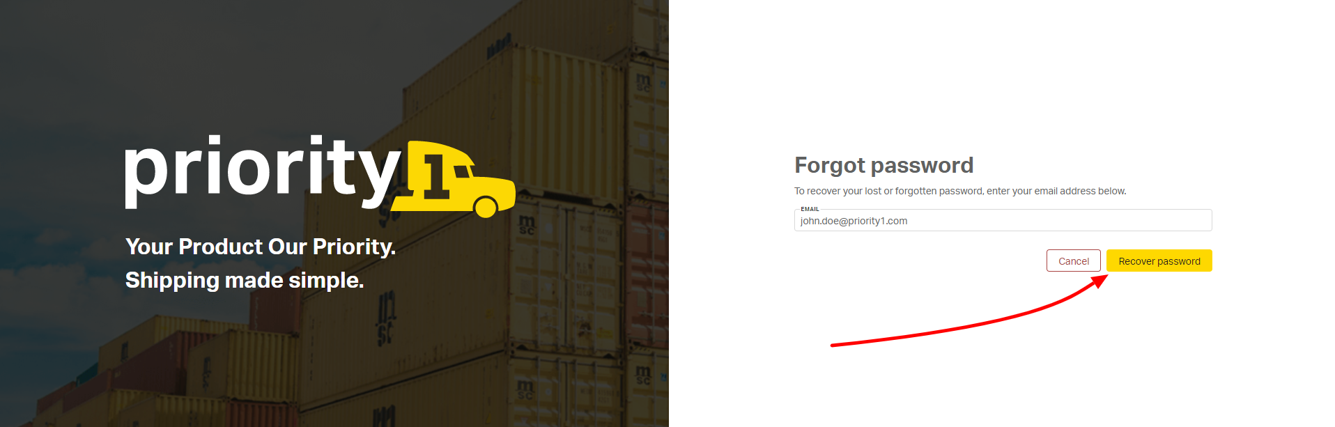 Reset Cabo Password – Priority1